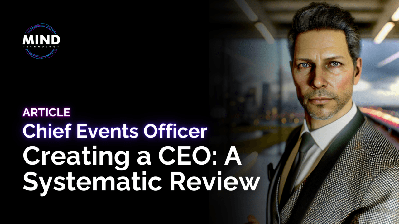 Creating A CEO (Chief Events Officer): A Systematic Review | Academy ...